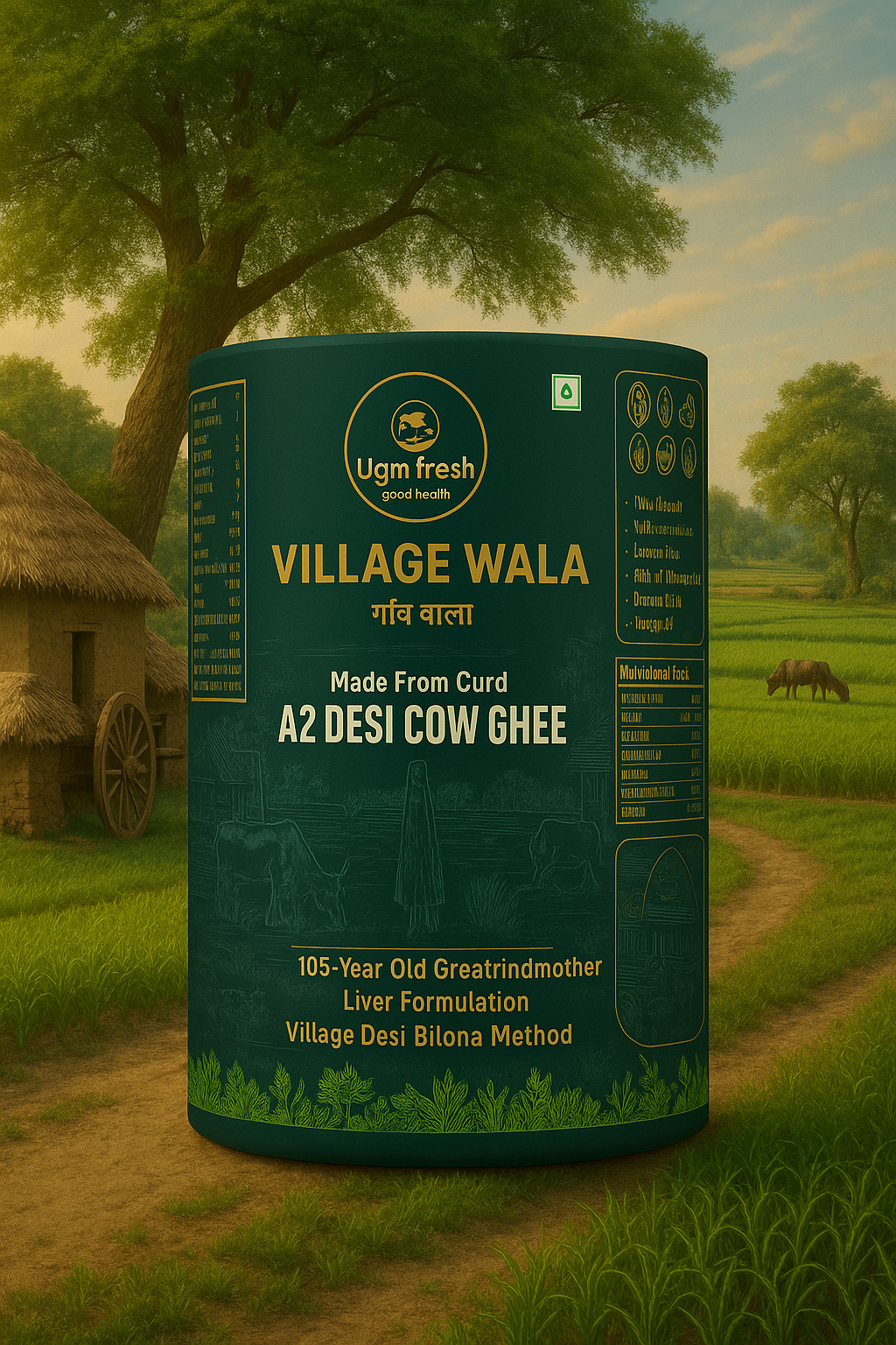 🐄 Ugm Store A2 Desi Cow Ghee – Mitti Ki Khushboo, Sehat Ka Viraasat - Buy Online Organic Grocery ...